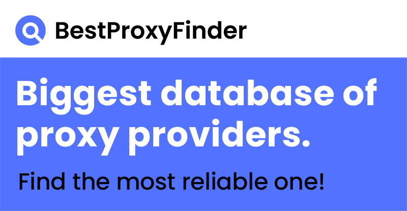 Find Your Best Proxy Provider - BestProxyFinder